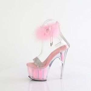 Pleaser | Shoes | Pleaser Adore 727f Marabou Pink Platform Heels | Poshmark